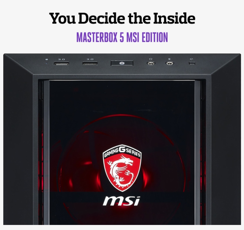 Cooler Master Masterbox 5 Msi Edition Atx PNG Image | Transparent PNG ...