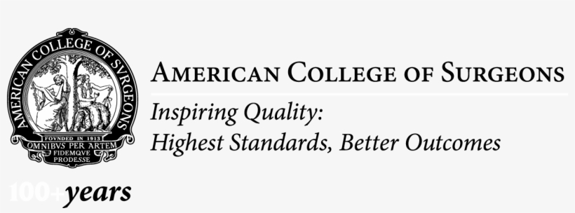 Acs 100 Logo Bw Rgb - American College Of Surgeons Logo Png PNG Image ...