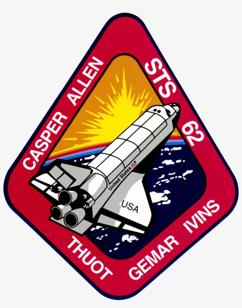 Sts 62 Patch - Sts 62 Mission Patch PNG Image | Transparent PNG Free ...