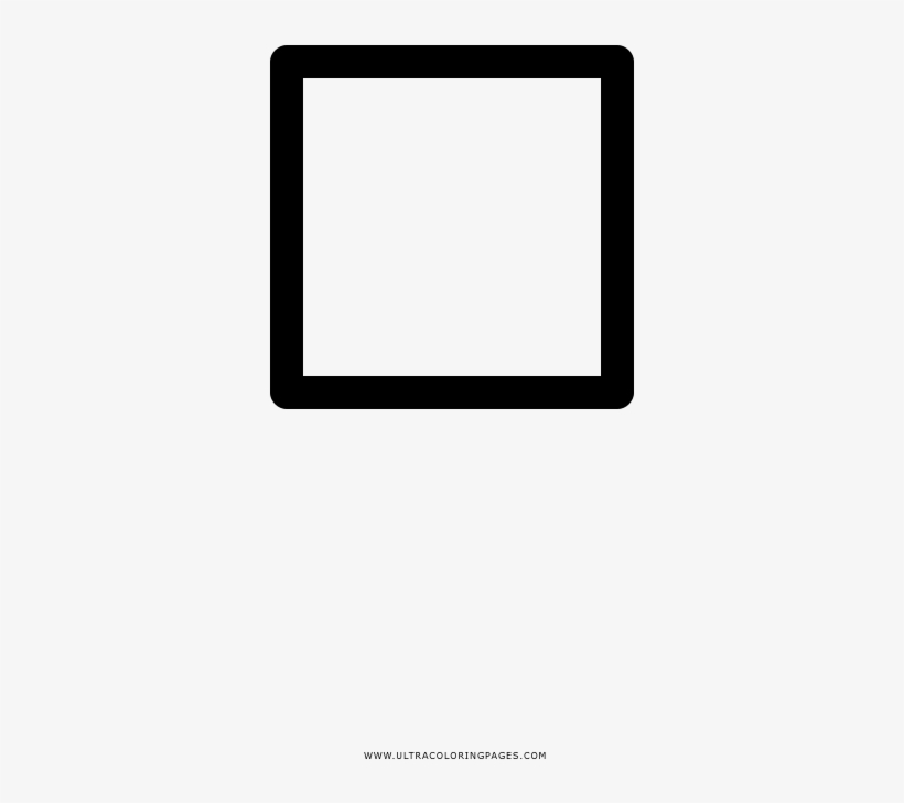 Square Coloring Page - Display Device PNG Image | Transparent PNG Free ...