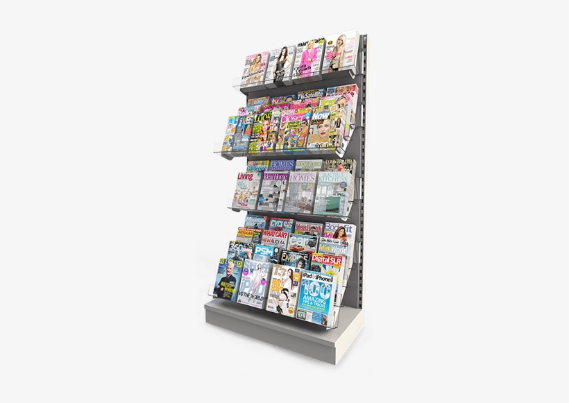 Magazine Displays & Shelving - Magazine Shelving PNG Image ...