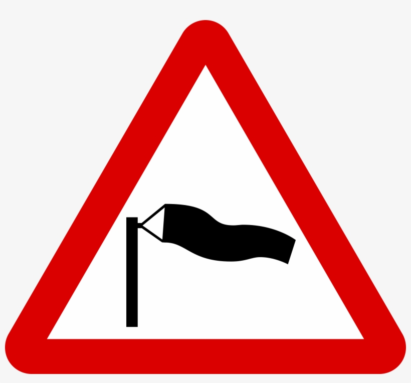 Open - Side Winds Road Sign PNG Image | Transparent PNG Free Download ...
