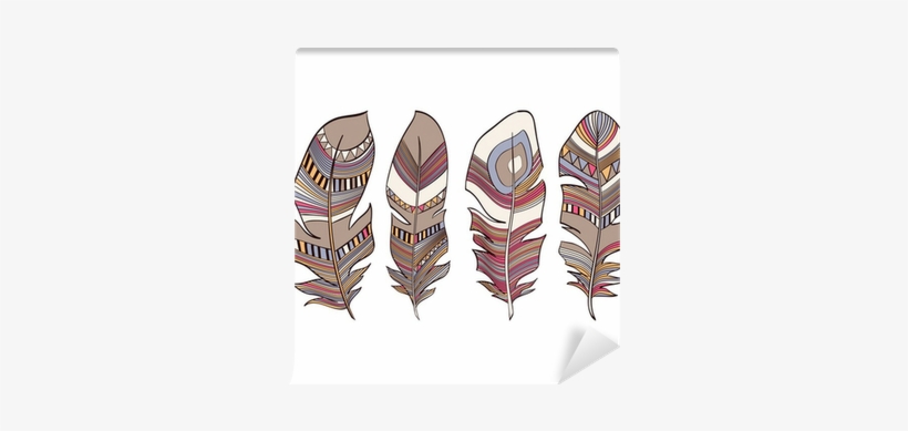 Ethnic Indian Feathers Plumage Background Wall Mural - Feather PNG ...