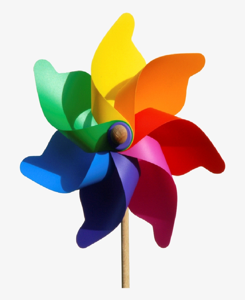 Download Rainbow Pinwheel - Pin Wheel | Transparent PNG Download | SeekPNG