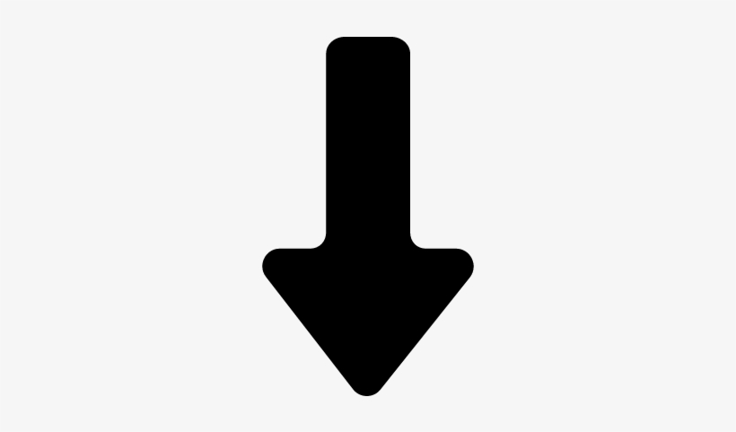 Descending Straight Filled Arrow Vector - Descending Arrow PNG Image ...