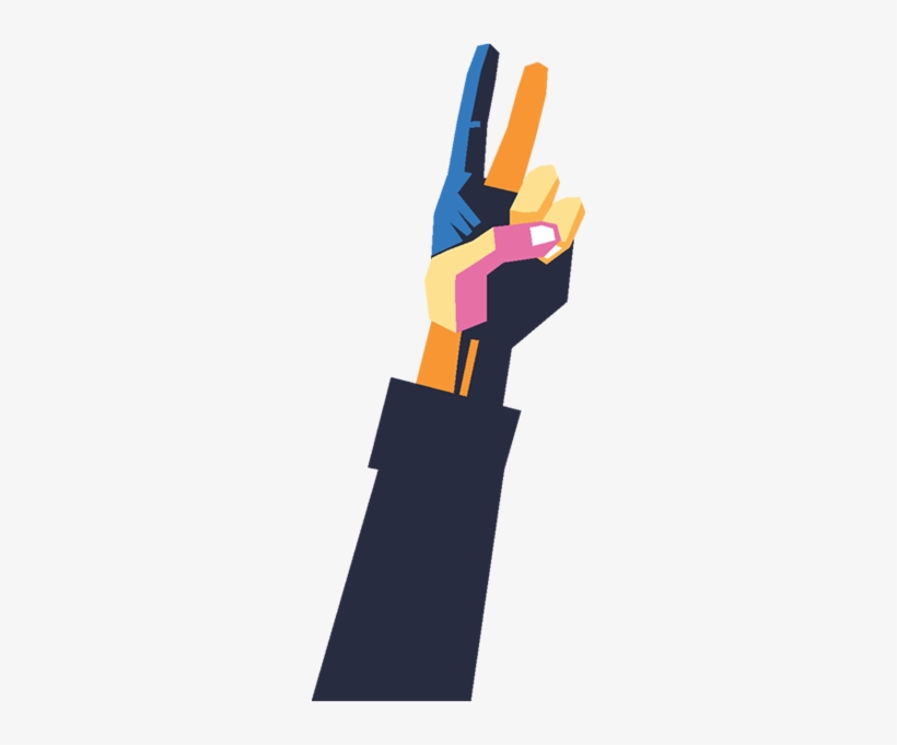 Peace-hand - Illustration PNG Image | Transparent PNG Free Download on ...