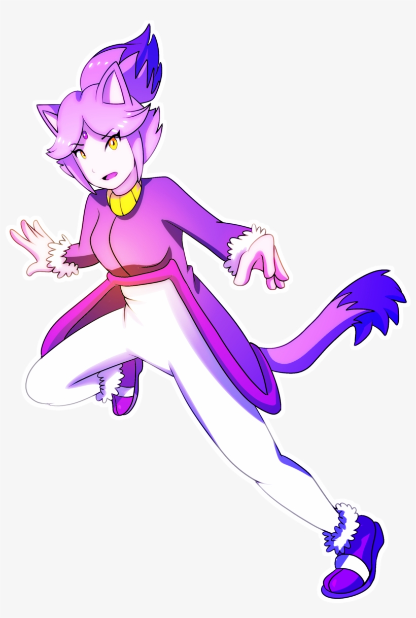 Blaze The Cat Gijinka - Sonic The Hedgehog PNG Image | Transparent PNG ...