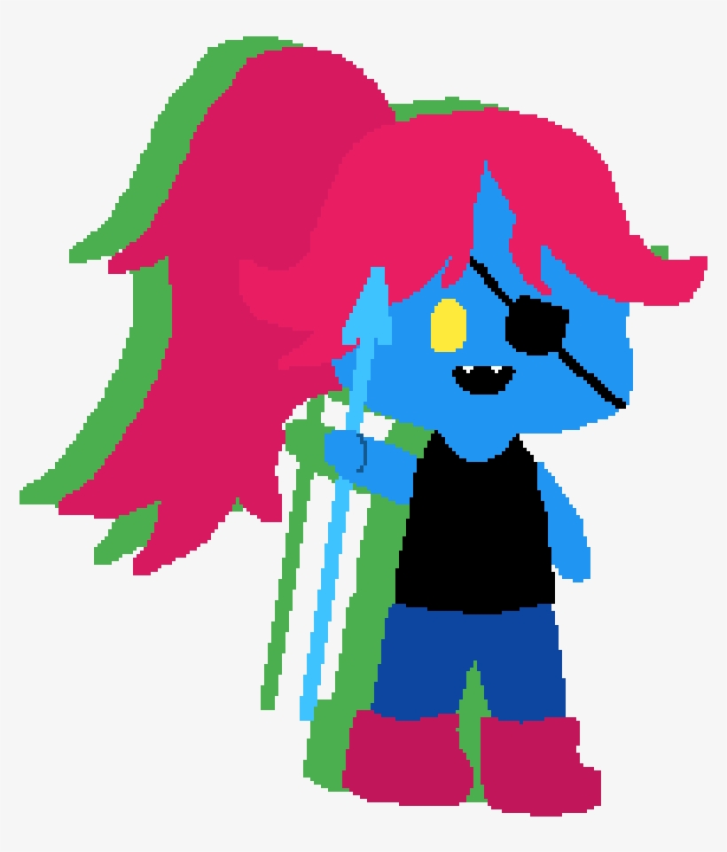Pixilart Chibi Undyne Madsdernarwhal Png Undyne Png - Anime PNG Image ...