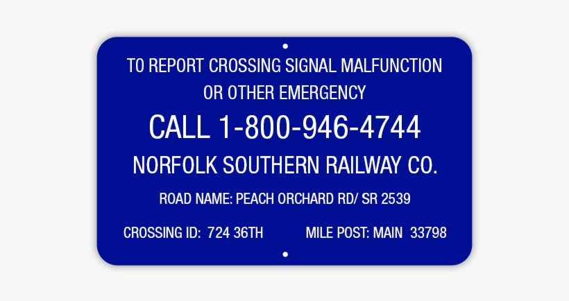 Train Safety, Report Crossing Signal Malfunction - Planning On Your ...