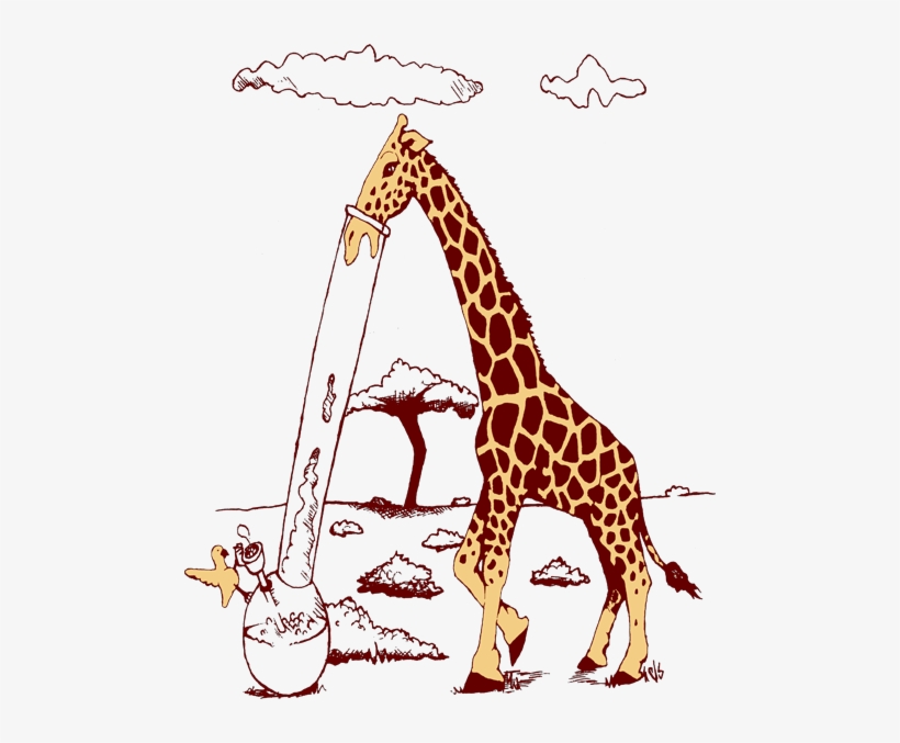 Giraffe, Bong, And Weed Image - Clouds Are Made Giraffe PNG Image ...