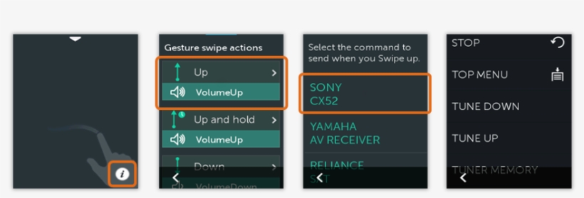 Harmony Remote Customize Gestures - Logitech Harmony PNG Image ...