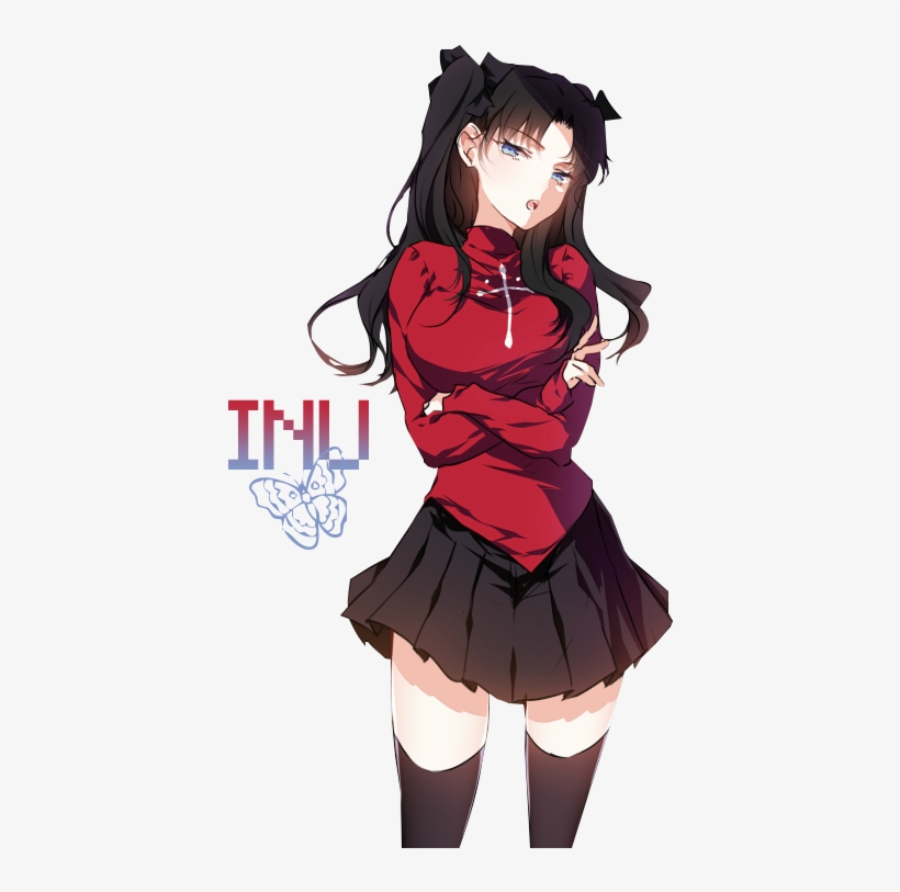 Rin Tohsaka By Plumadeazucar - Rin Tohsaka De Fate Stay Night PNG Image ...