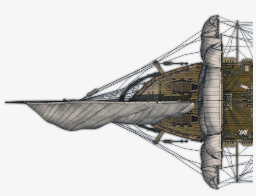 24 Mar 2009 - Sailing Ship Top Down PNG Image | Transparent PNG Free ...