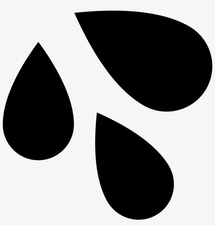 Open - White Sweat Drops Emoji PNG Image | Transparent PNG Free ...