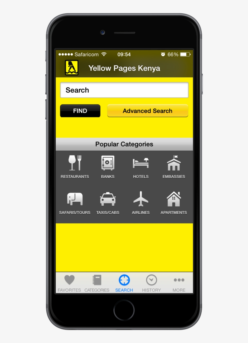 Yellow Pages Kenya On Twitter - Iphone PNG Image | Transparent PNG Free ...
