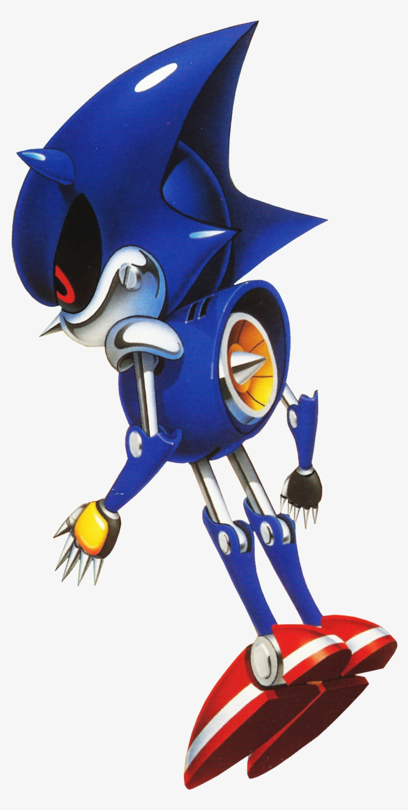 Artwork Of Metal Sonic From The Manual Of 'sonic Cd' - Metal Sonic PNG ...