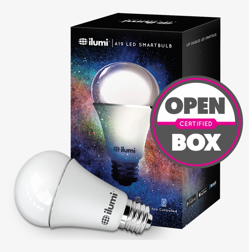 A19 Led Color Smart Light Bulb - Smart Light Bulb Packaging PNG Image ...