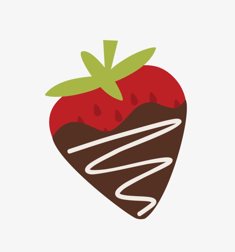 Chocolate - Chocolate Covered Strawberry Clipart PNG Image ...