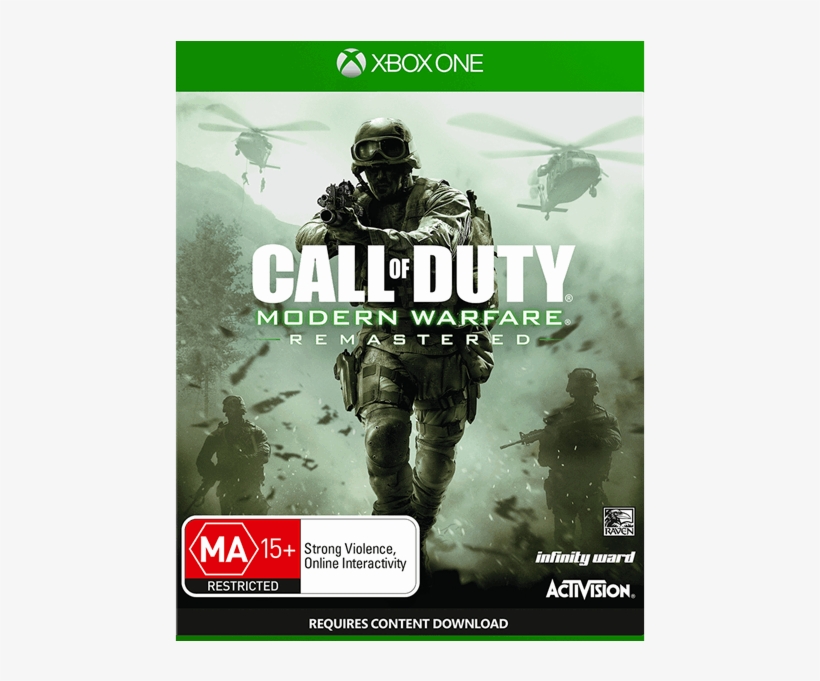 1 Of - Activision Cod Modern Warfare Remastered Xbox One Game PNG Image ...