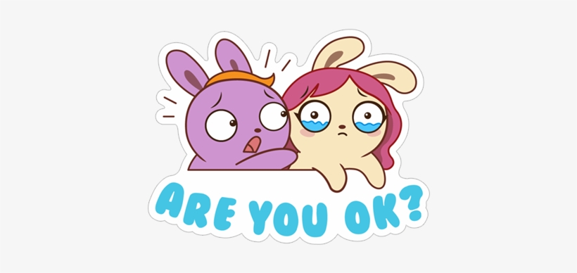 Are You Ok Bunny Question - Cartoon PNG Image | Transparent PNG Free ...