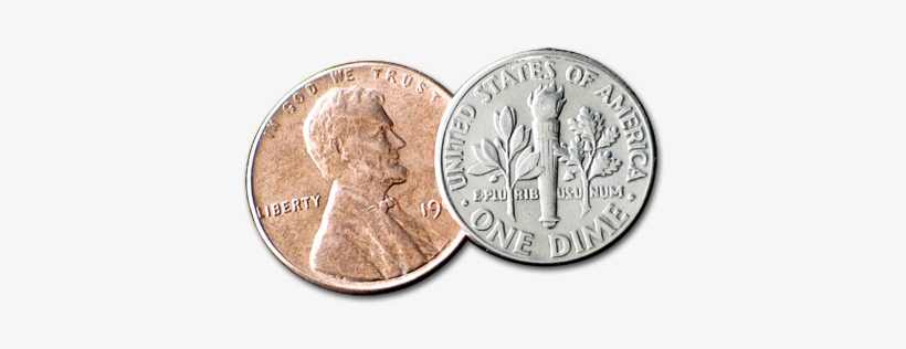 Dime And Penny Trick - Dime And Penny PNG Image | Transparent PNG Free ...