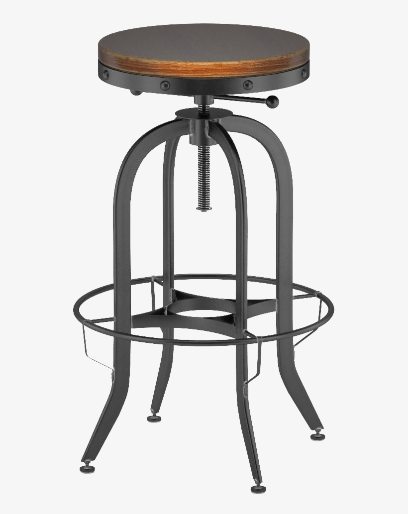 Download Industrial Bar Stool - Adjustable Industrial Stool Black ...