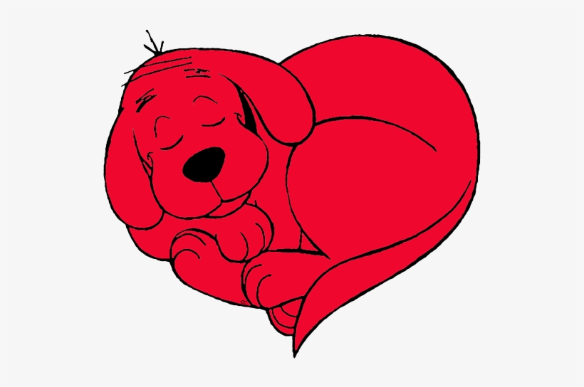 Clifford - Clifford The Big Red Dog Heart PNG Image | Transparent PNG ...