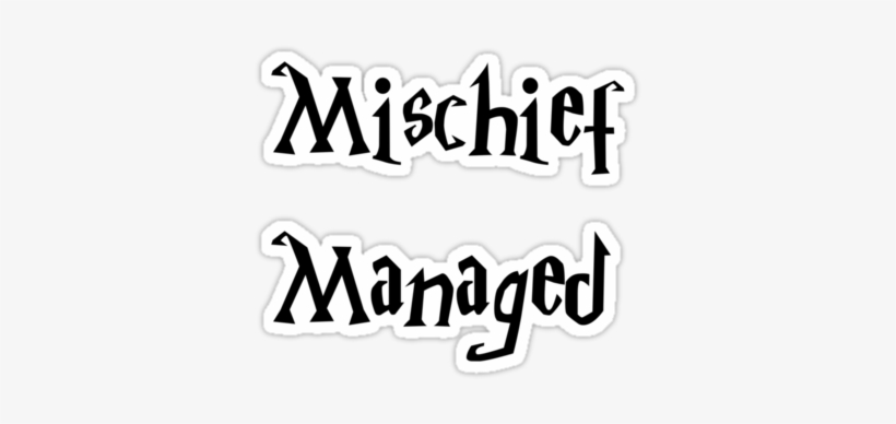 Marauders Map Mischief Managed