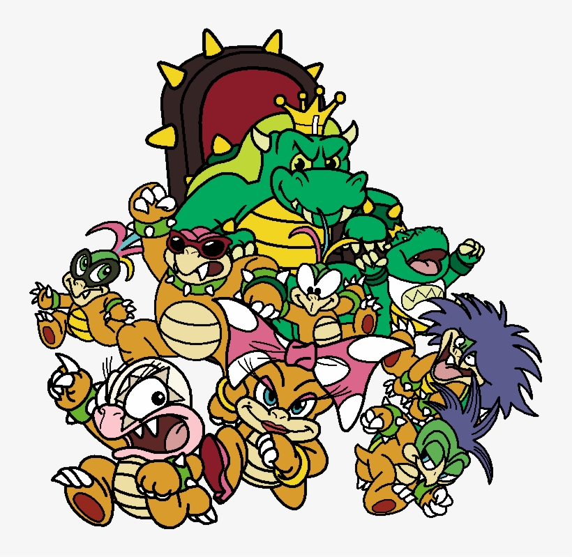 Download At - King Koopa And Koopa Kids | Transparent PNG Download ...