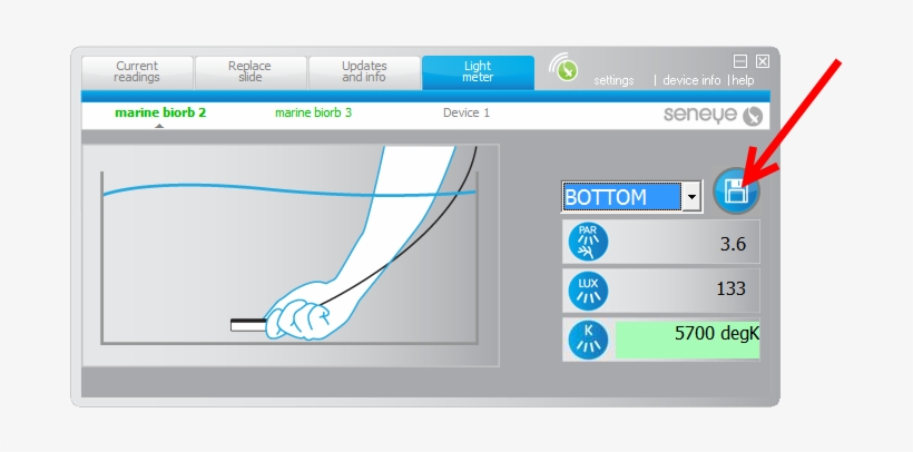 Sca Reef Light Meter Bottom Measurement In - Jpeg PNG Image ...