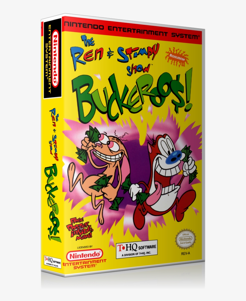 Download Nes Ren And Stimpy Show Buckeroos Retail Game Cover - Ren And ...