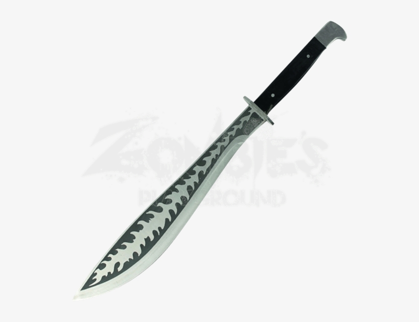 Black Flame Machete - 25' Dual Colored Blade Machete W/ Sheath PNG ...