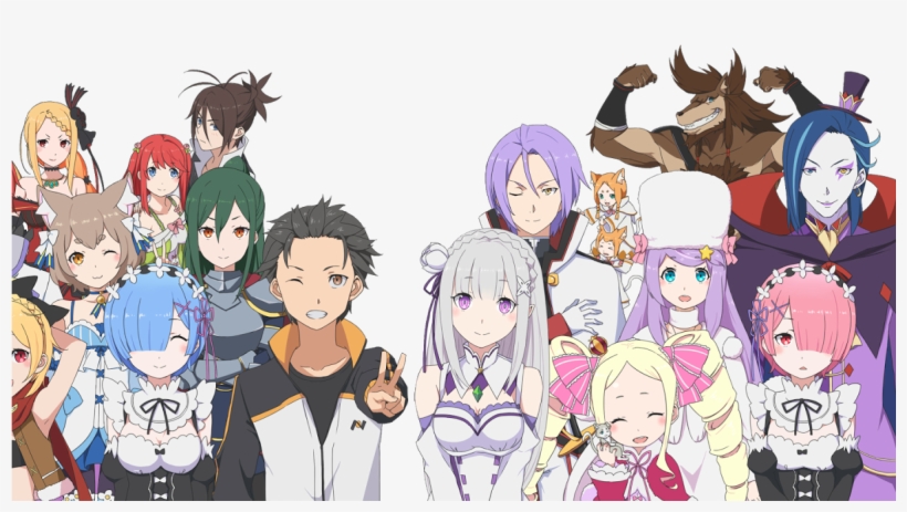 Zero Kara Hajimeru Isekai Seikatsu - Re:zero − Starting Life In Another World PNG Image ...