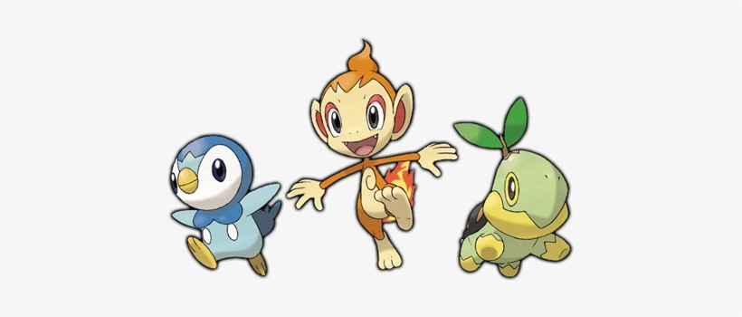Startersplatino13jun08 - Pokemon Sinnoh Starters PNG Image ...