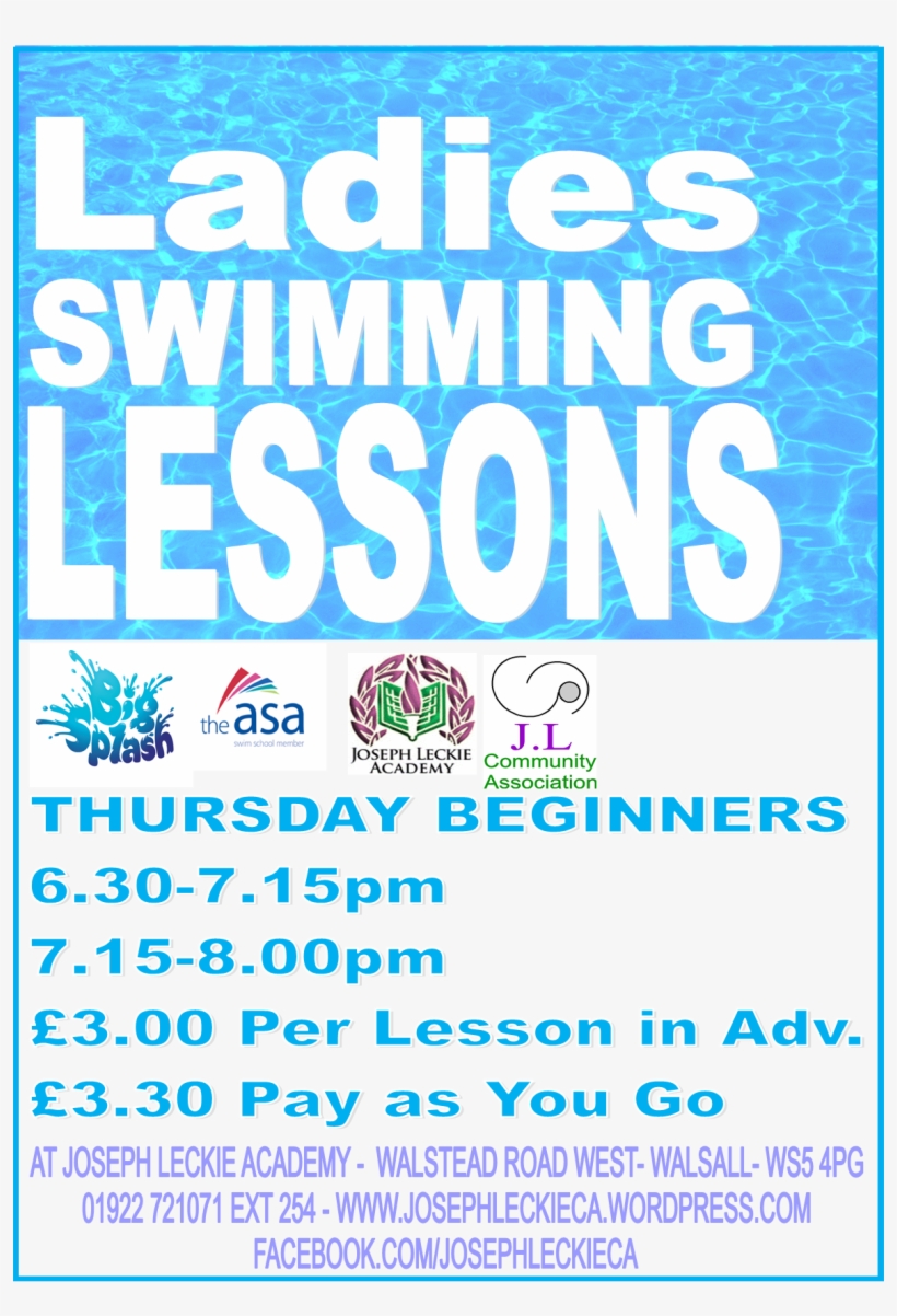So Come Along To Our Adult Swim Classes Where Our Friendly - Big Splash ...