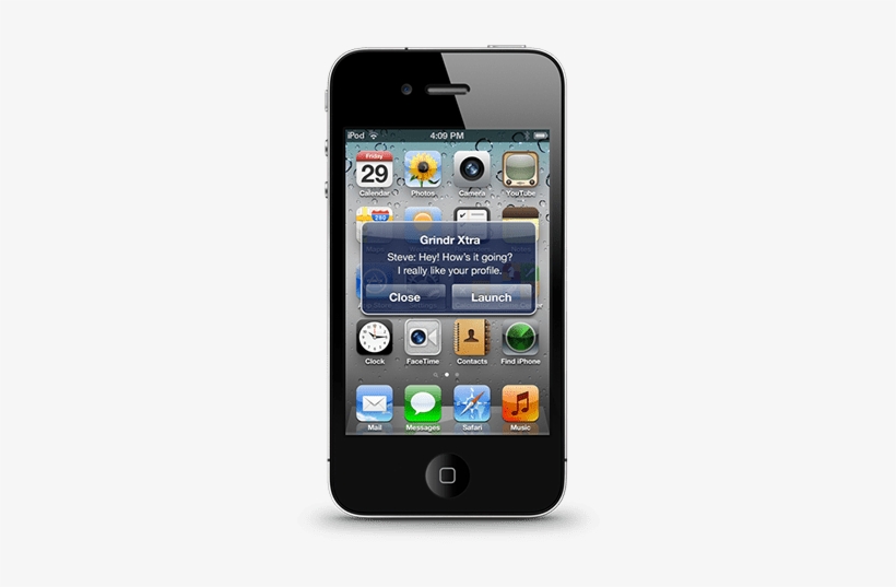 Xtra Slide Push Notification - Iphone 4 Home Screen PNG Image ...