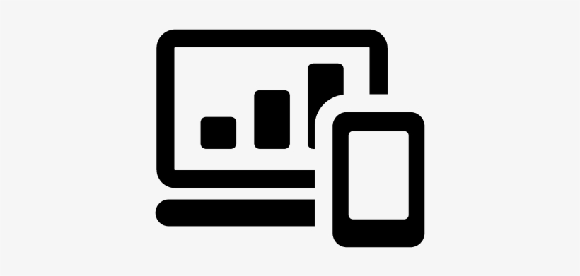 Statistics On A Screen And A Smartphone Vector - Computer Monitor PNG ...