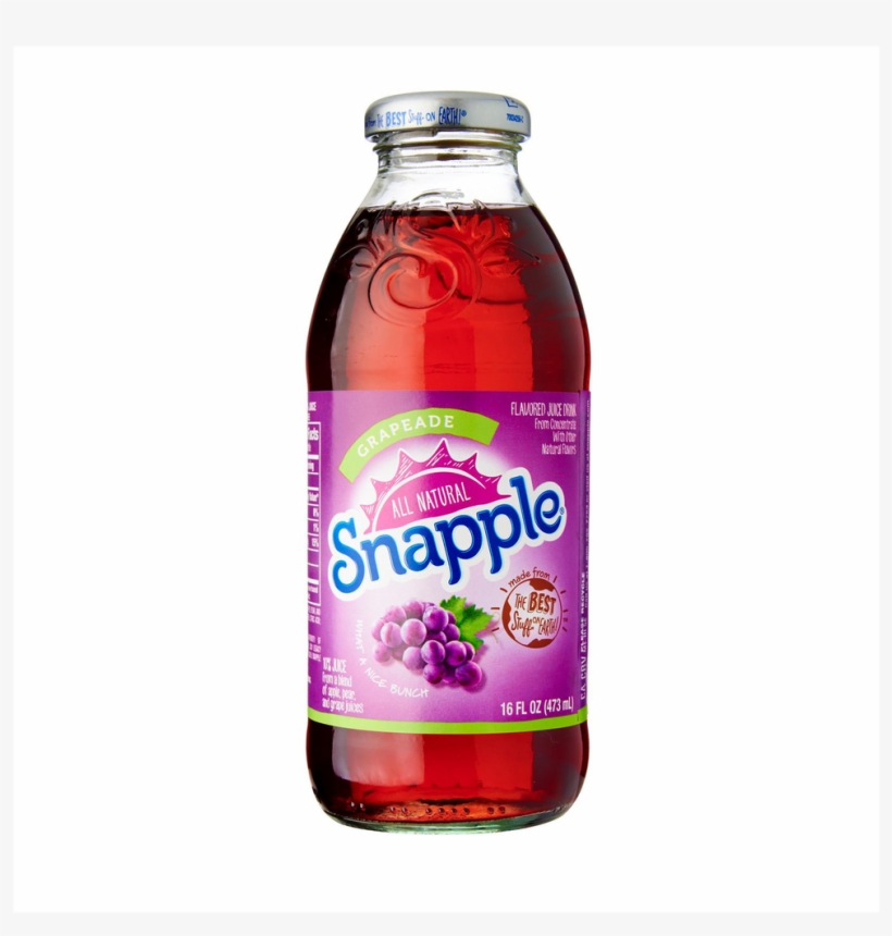 Snapple Grapeade - Snapple Grapeade Juice Drink - 16 Fl Oz Bottle PNG ...