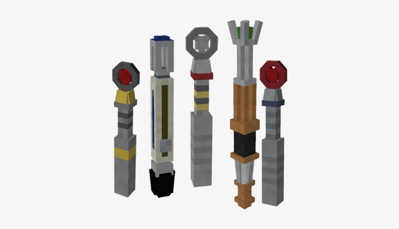 [ Img] - Minecraft Doctor Who Sonic Screwdriver PNG Image | Transparent ...