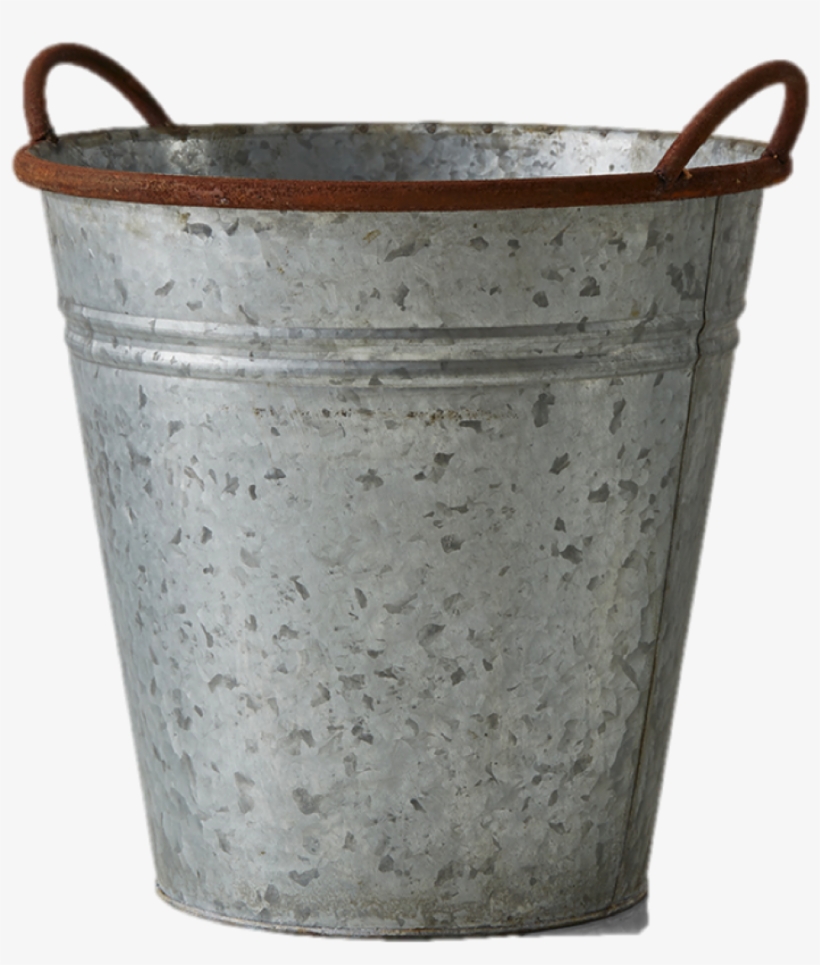 Rustic Zinc Bucket - Bucket PNG Image | Transparent PNG Free Download ...