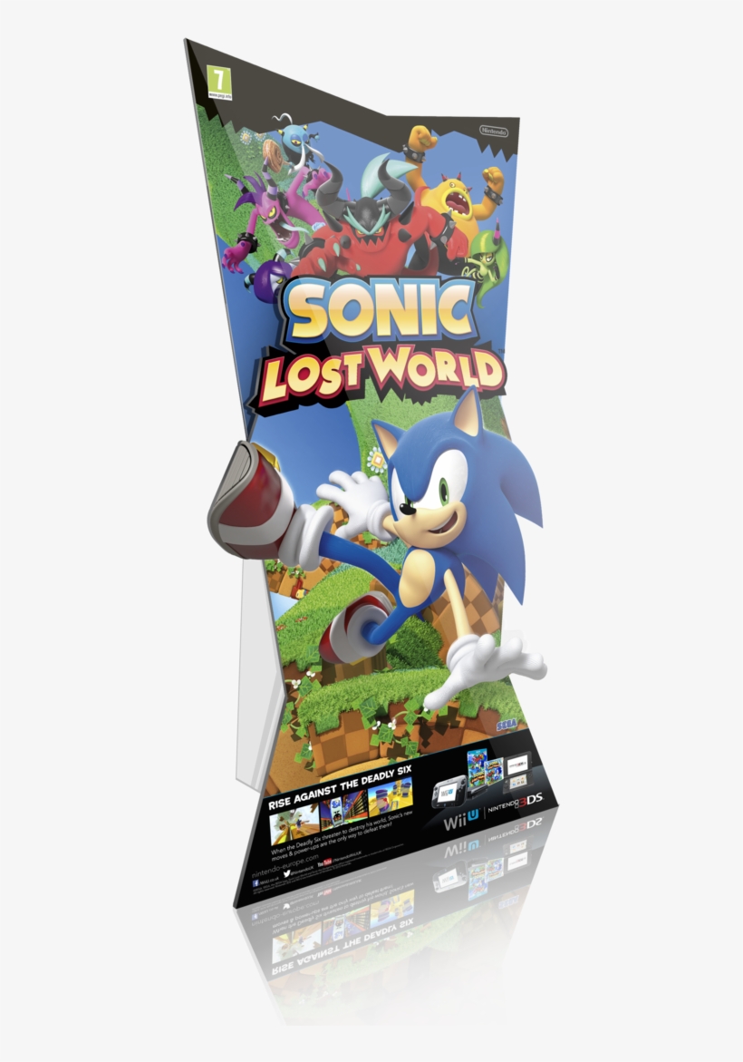 Sonic Lost World Standee 3d Extruded 10 PNG Image | Transparent PNG ...