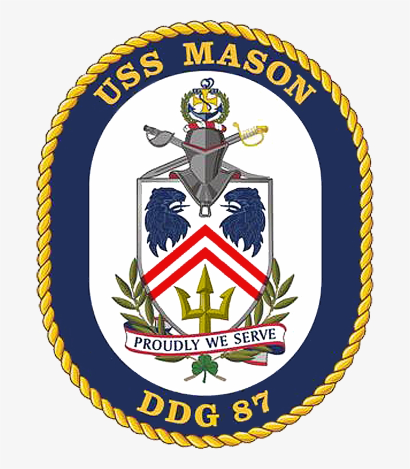 Download Uss Mason Ddg-87 Crest - Uss Mason Ddg 87 | Transparent PNG ...