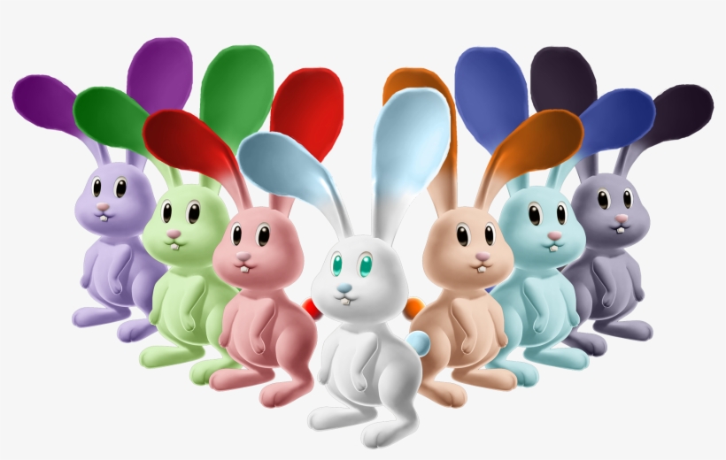 Rabbits Sm64s - Super Mario Galaxy Star Bunny PNG Image | Transparent ...