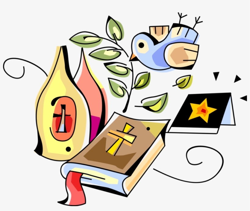 Vector Illustration Of Christian Religion Holy Bible - Peace PNG Image ...