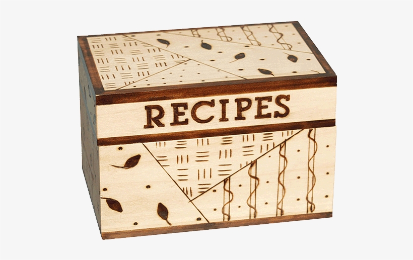 Recipe Box - Wood Burning Box Ideas PNG Image | Transparent PNG Free ...