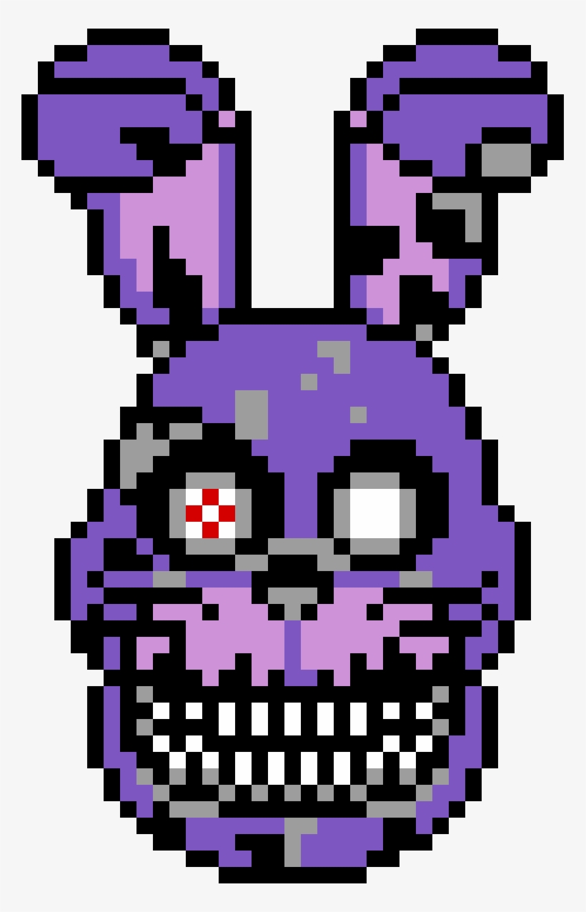 Download Nightmare Bonnie - Perler Beads Fnaf | Transparent PNG ...