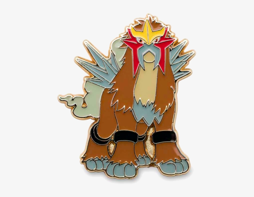 Sun & Moon - Pokemon 3 Booster Pin Blister: Entei PNG Image ...