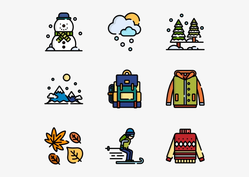 Download Winter 50 Icons View All 3 Icon Packs Of Christmas - Vector ...