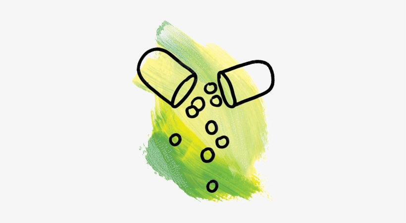 Download Line Drawing Of Open Pill Capsule With Medicine Falling ...