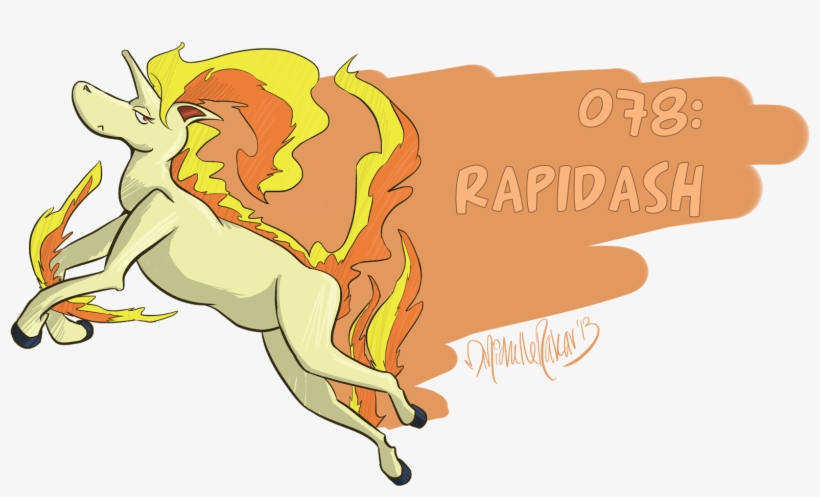 Download "078 - Rapidash" - Illustration | Transparent PNG Download ...